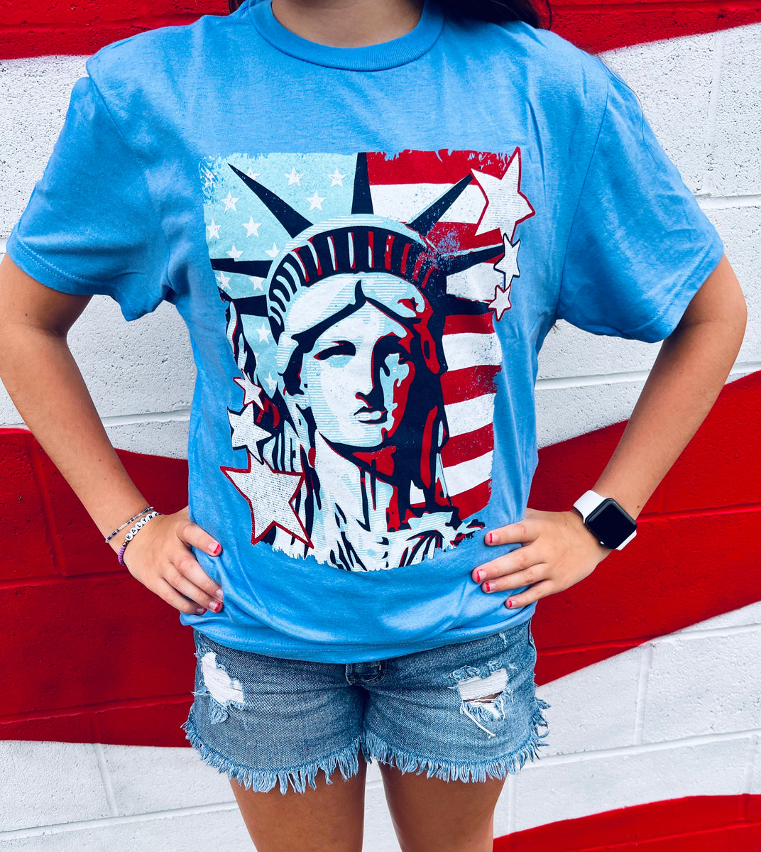 Stand Proud - Lady Liberty Tee – KZ Bella